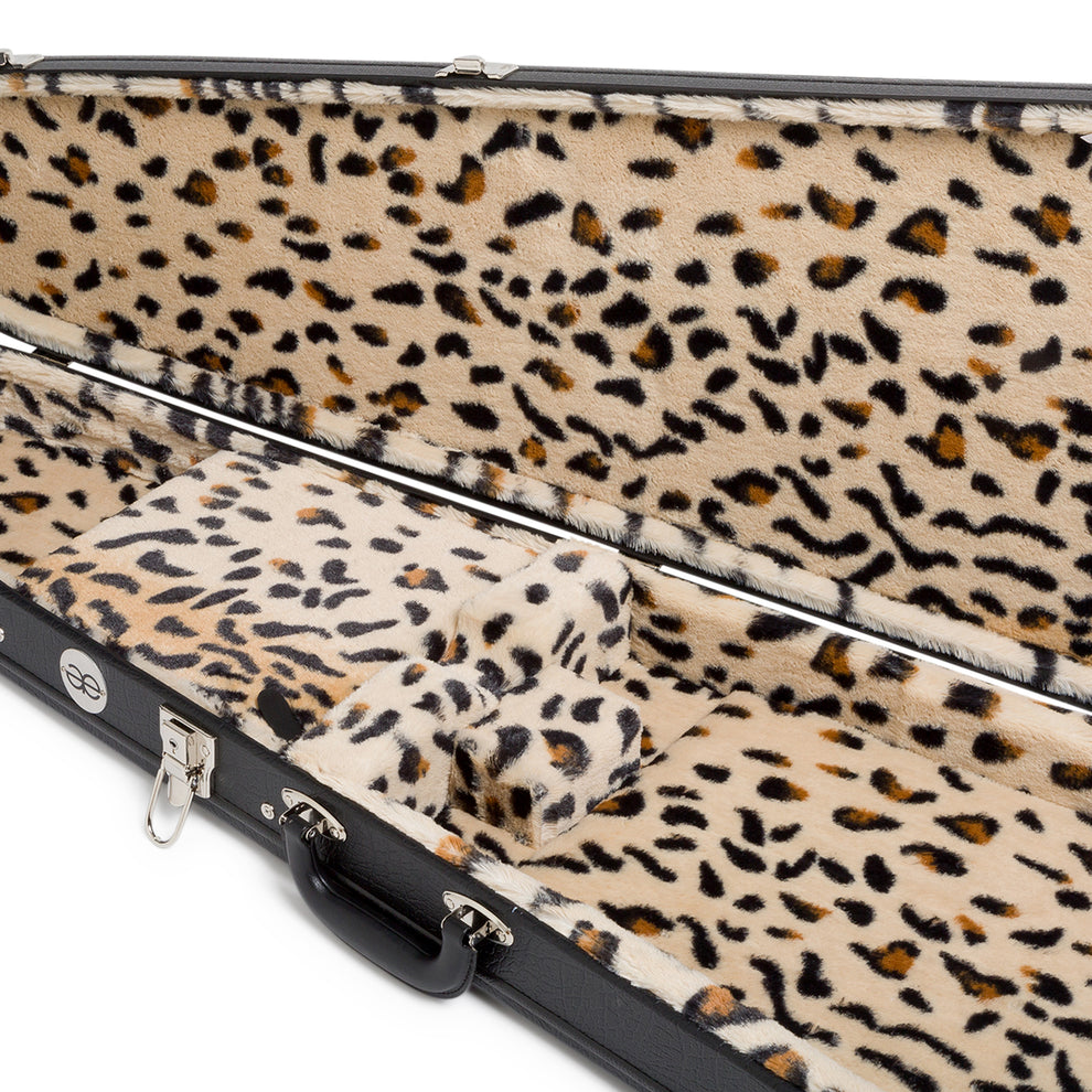 Teardrop Black Tolex & Leopard Plush for Strat/Tele Styles – AE Guitars